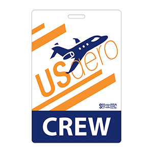 217830 Badge | 3 3/8" x 5" | Vertical | .030" Durable Vinyl Plastic