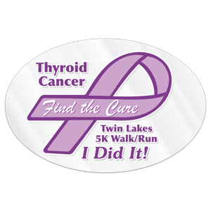 44812 Clear Bumper Sticker | Oval | 4" x 6" | Clear Polyester