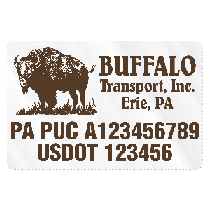 31403 Truck Signs | Rectangle | Round Corners | 8 1/4" x 12 1/2 ...