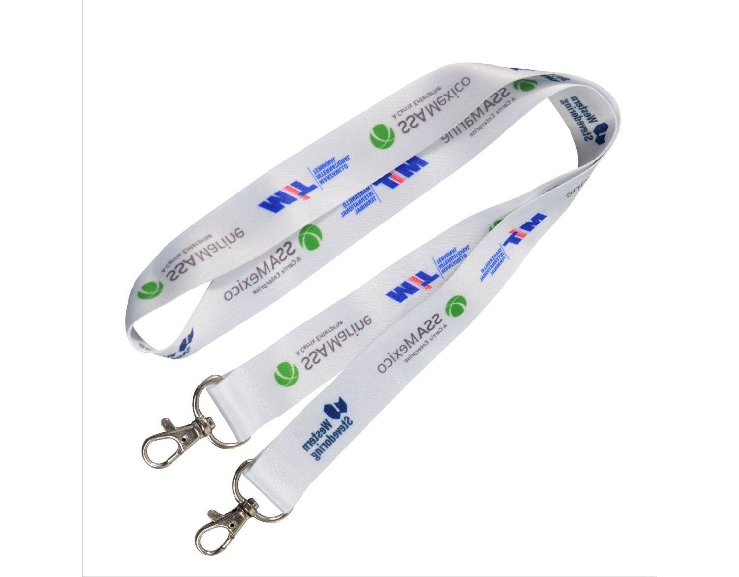 3/4" Custom Printed Double Ended Dye Sublimation Lanyard