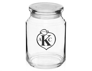 26 oz. ARC Flat Lid Candy Jars with colorful Lids