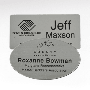 Engraved name badge