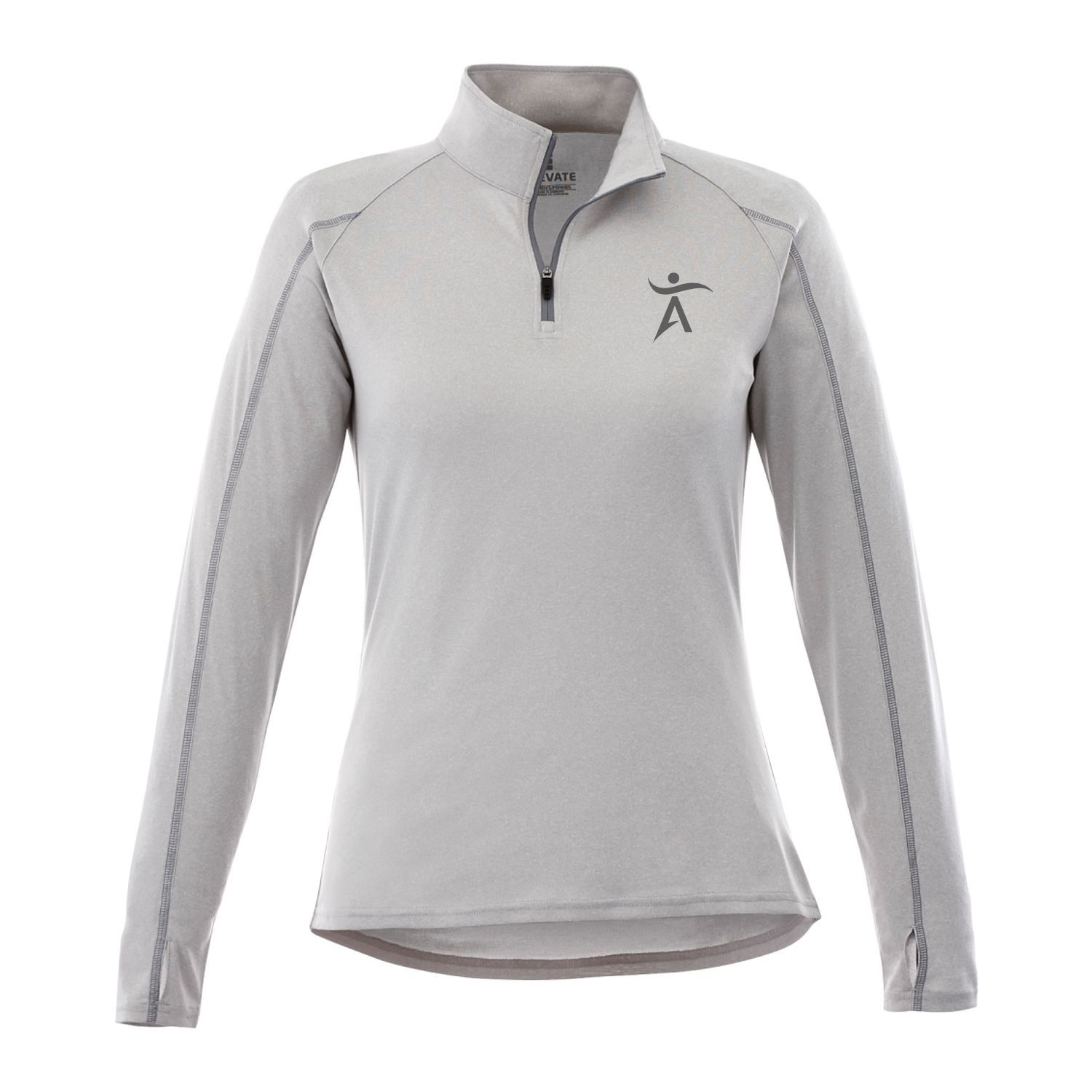 Custom Branded Women's Performance Knit Quarter Zip with Thumb Holes ...