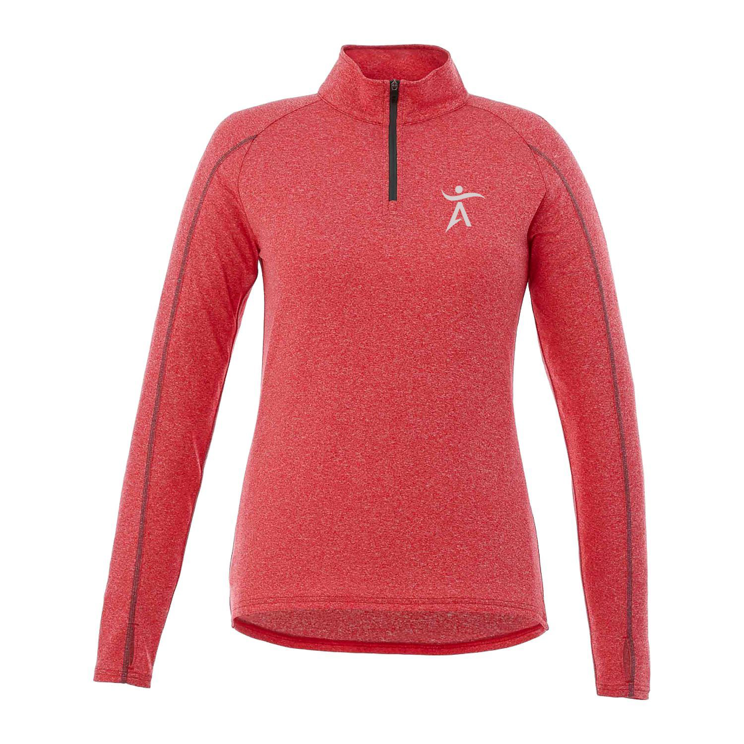 Custom Branded Women's Performance Knit Quarter Zip with Thumb Holes ...