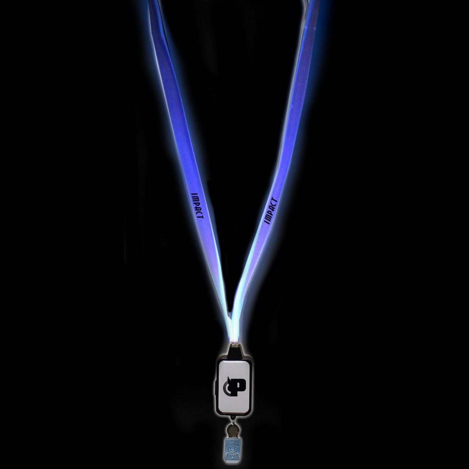 Light Up LED Lanyard with Badge Clip, LED-536