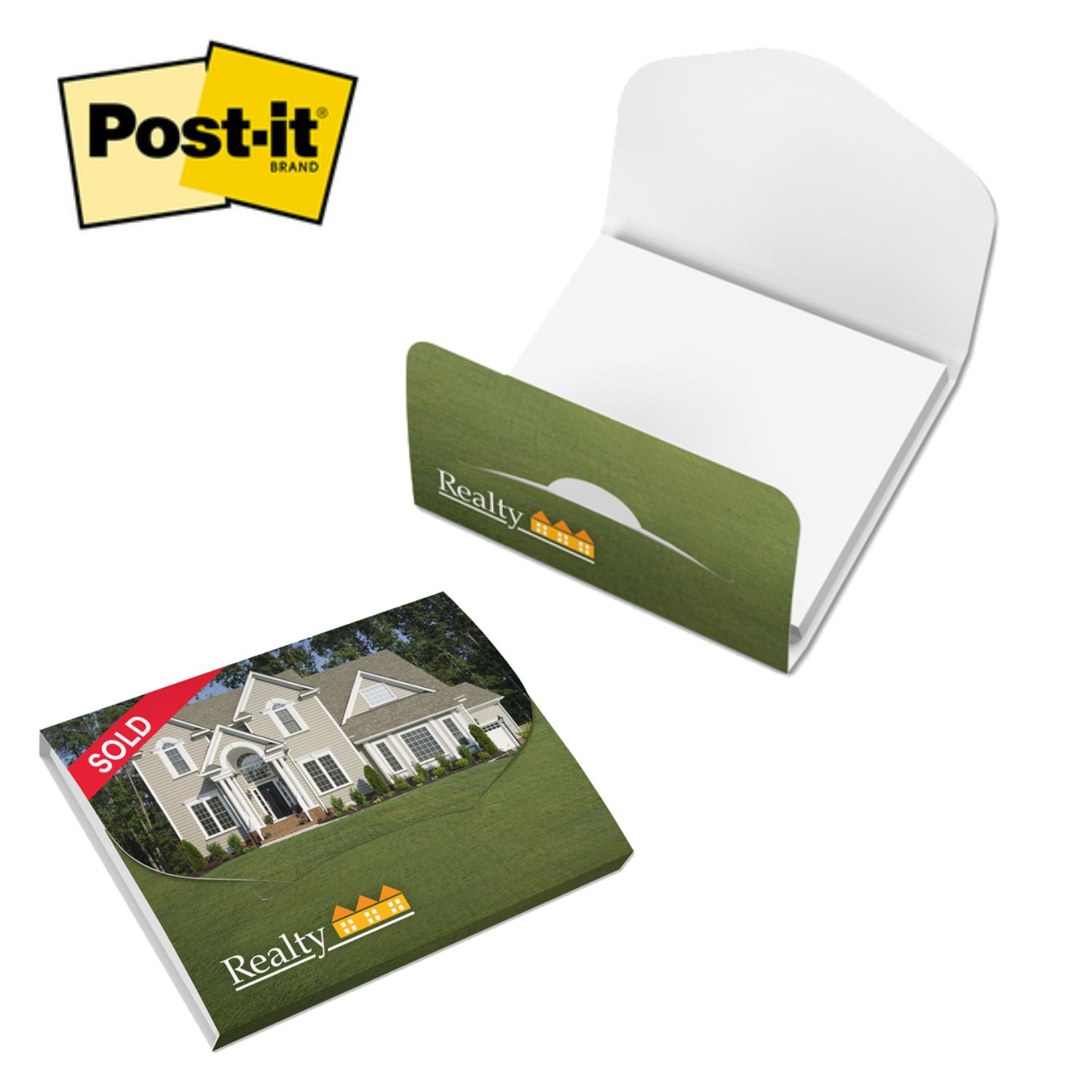 Custom Branded Post-it® Notepad w/ Cover | GNP Branded Gear